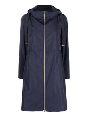 Herno Lightweight Parka Coat - Blue