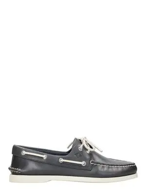 SPERRY TOP SIDER Sperry Top-sider Leather Boat Shoes - Navy Blue