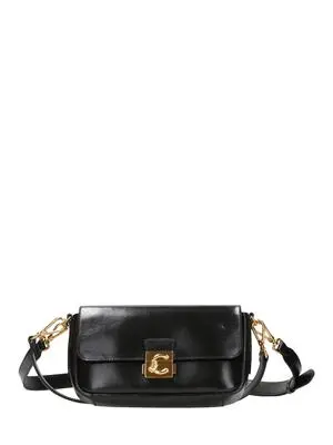 COCCINELLE Smooth Leather Shoulder Bag With Metal Logo Clasp - Nero