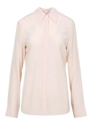 Sportmax Silk Button-up Shirt - Powder