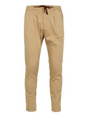 CRUNA Cotton Drawstring Trousers - Brown