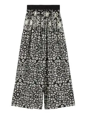 WEEKEND Wkipalanca Printed Wide-leg Pants - Nero