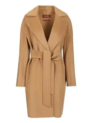 Max Mara Belted Midi Coat - Camel