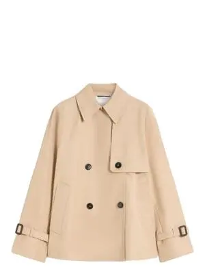 Max Mara Max Mara Weekend Bi-Color Double-Breasted Trench Coat Beige