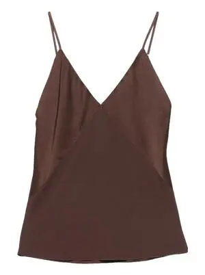 FORTE_FORTE Envers Satin Camisole - Cioccolato