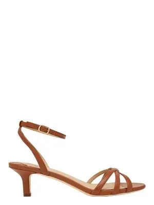 Ralph Lauren Kendyl Kitten Heel Sandals - Brown