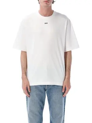 OFF-WHITE Off White Cotton T-Shirt With Graphic Detail