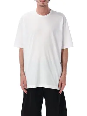 Comme Des Garçons Oversized Cotton T-shirt With Back Logo - White