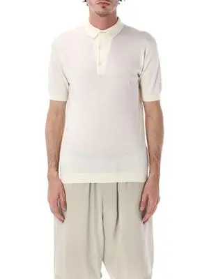 John Smedley Sea Island Cotton Polo Shirt - Starch