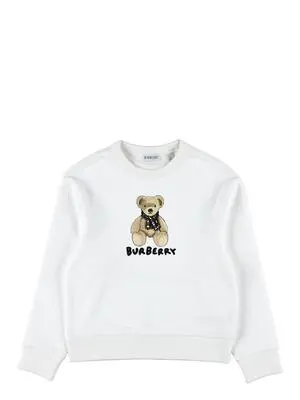 Burberry Cotton Bear Print Sweatshirt - White