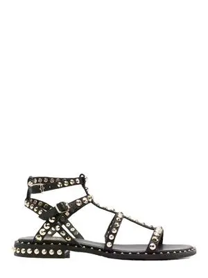 Ash Precious Stud-Embellished Sandals Black