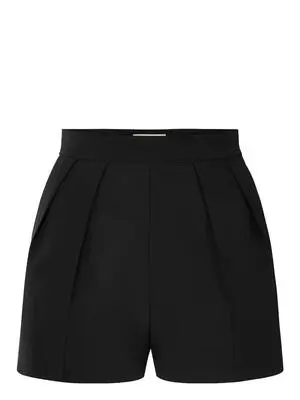 Elisabetta Franchi Darted Crêpe Shorts - Black