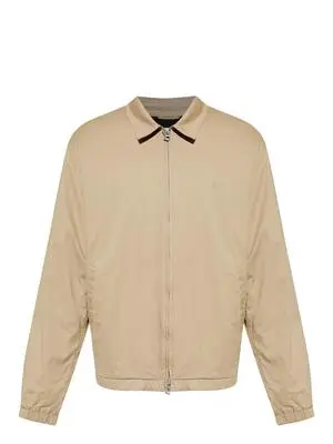 Rag & Bone Cotton Zip-up Jacket With Classic Collar - Beige