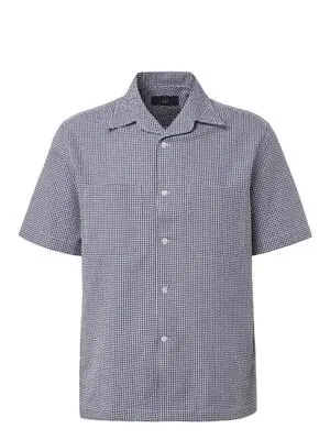 Dunhill Gingham Cotton Shirt - Blue