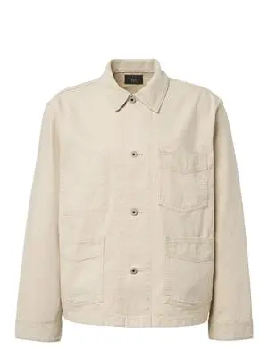 Ralph Lauren Cotton Denim Jacket With Corduroy Trim - Beige