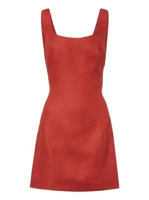SIR. Linen Minidress - Red
