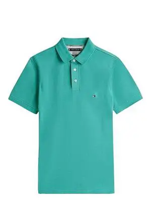 Tommy Hilfiger 1985 Collection Stretch Cotton Polo Shirt - Light Blue