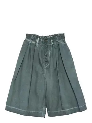 UMA WANG Pleated Wide-leg Shorts - Blue
