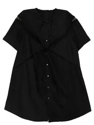 JNBY Twisted Lace-trimmed Dress - Black