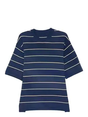 CROQUIS Striped Short-sleeve T-shirt - Blue