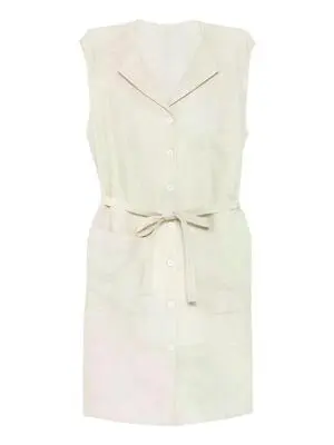 LESS Lapel-collar Sleeve Dress - Neutrals