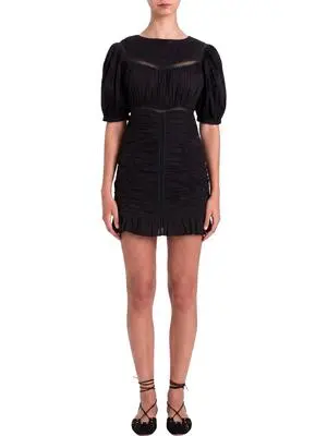 TWINSET Elegant Black Dress With Lace Accents