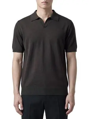ROBERTO COLLINA Polo Shirt - Brown