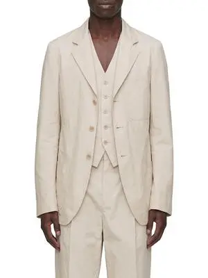 MAISON MARGIELA Single Breasted Blazer - Beige