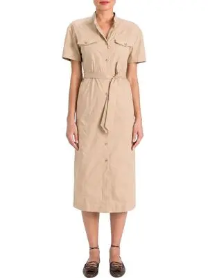 TWINSET Belted Shirt Dress - Rope