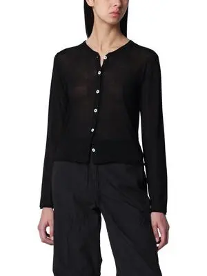 DUNST Cotton-blend Cardigan - Black