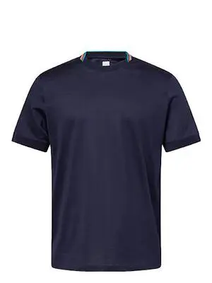 Paul Smith Stripe-trim Short-sleeve Cotton T-shirt - Light Rust