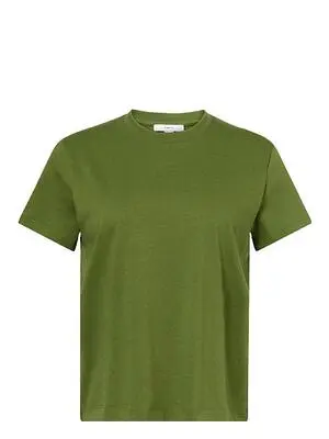 Vince Round Neck Short Sleeve Cotton T-shirt - Coastal