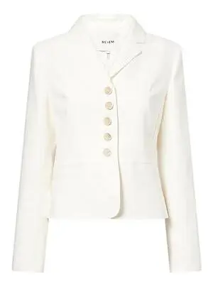 ME+EM Fitted Utility Woven Jacket - Ivory