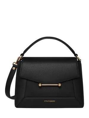 Strathberry Strathberry Mosaic Top Handle Handbag Black