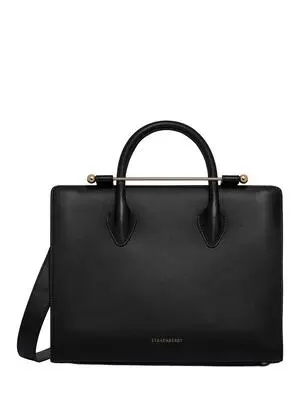 Strathberry Midi Tote Bag Black