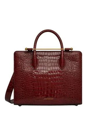 Strathberry Midi Tote Bag Red