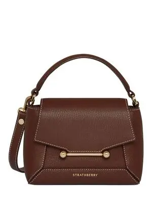 Strathberry Mosaic Nano Handbag - Brown