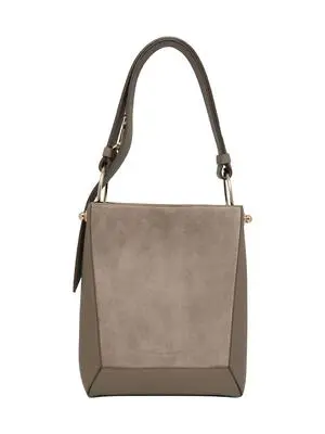 Strathberry Lana Midi Bucket Bag - Grey