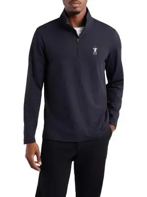 EASTSIDE GOLF Signature Quarter Zip Pullover - Black