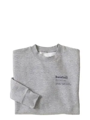 UNCOMMON GOODS The Definition Of Baseball Sweatshirt - Gray
