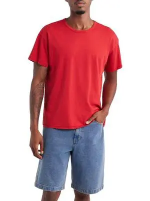 ELWOOD Crop Cotton T-shirt Red