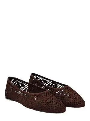 REFORMATION Reformation Crochet Ballet Flats