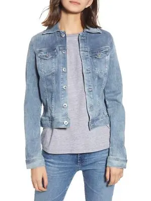 Ag Robyn Slim Fit Denim Jacket - Streamside
