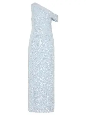 MILLY MILLY Stevie Sequin One-Shoulder Maxi Dress
