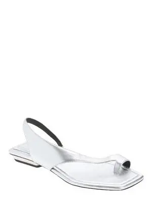 Rag & Bone Live Flat Sandal - Silver