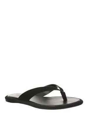 Nordstrom Eviana Leather Flip Flop Black
