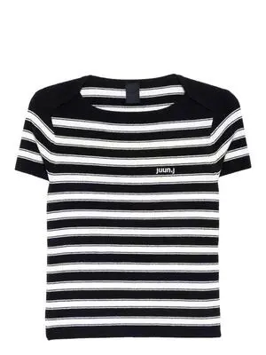 JUUN.J Striped T-shirt - Blue