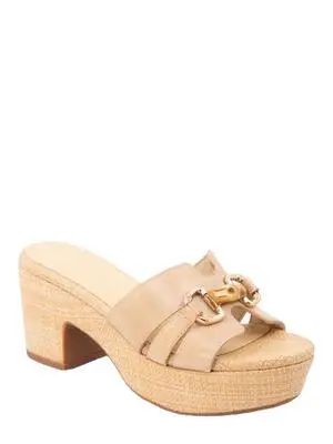 CHOCOLAT BLU Chocolat Blu Gianna Platform Slide Sandal Sand Leather