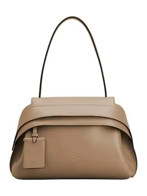 TOD'S Small Wave Shoulder Bag - Creta Chiaro