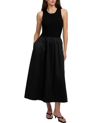FAVORITE DAUGHTER The Lennon Sleeveless Maxi Dress - Black